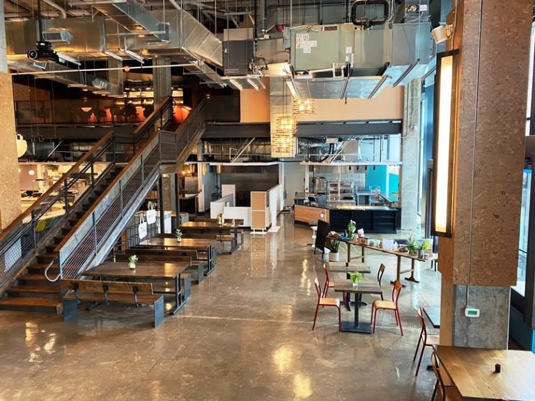Durham Food Hall at Liberty Warehouse for Eats, Greets, and Meets