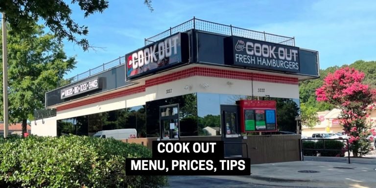 Cook Out – Menu – Prices
