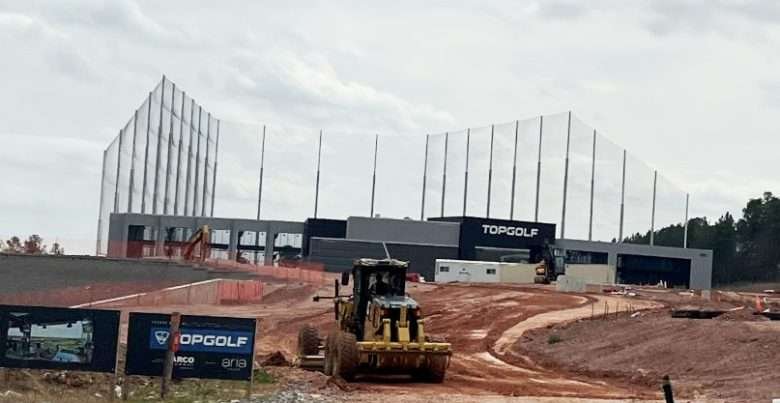 TopGolfDurham-FrontConstruction ~ NC Triangle Dining Food Blog