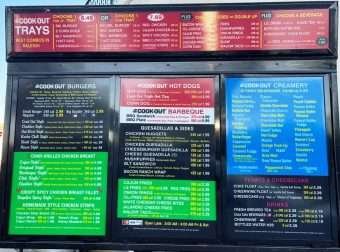 Cook Out - A Menu Loaded with Tasty Burgers, Milkshakes, and More!